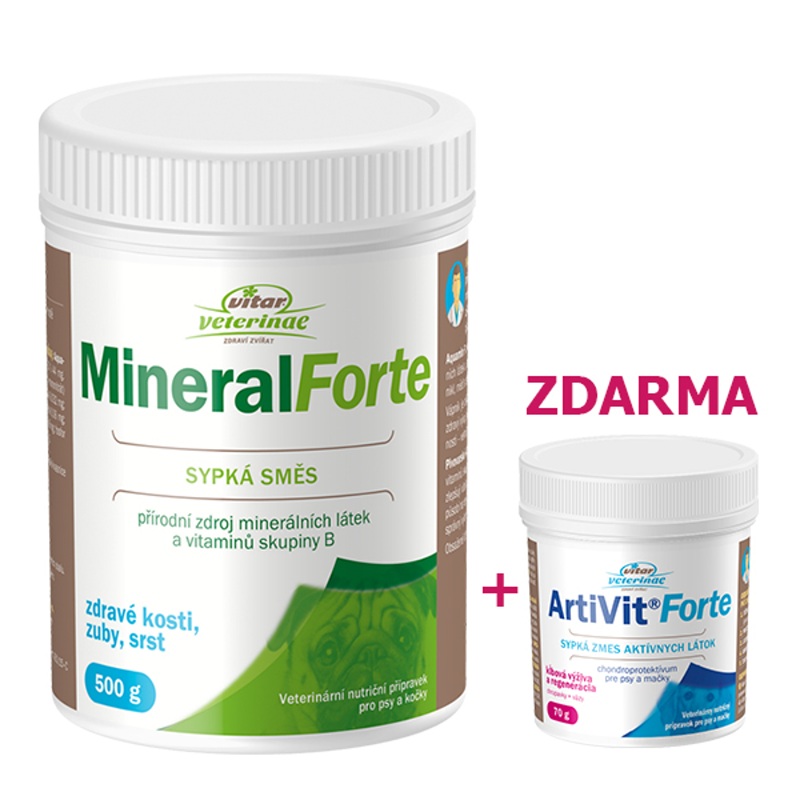 Mineral Forte plv. 500g + Artivit Forte plv. 70g zdarma | Doplňky ...