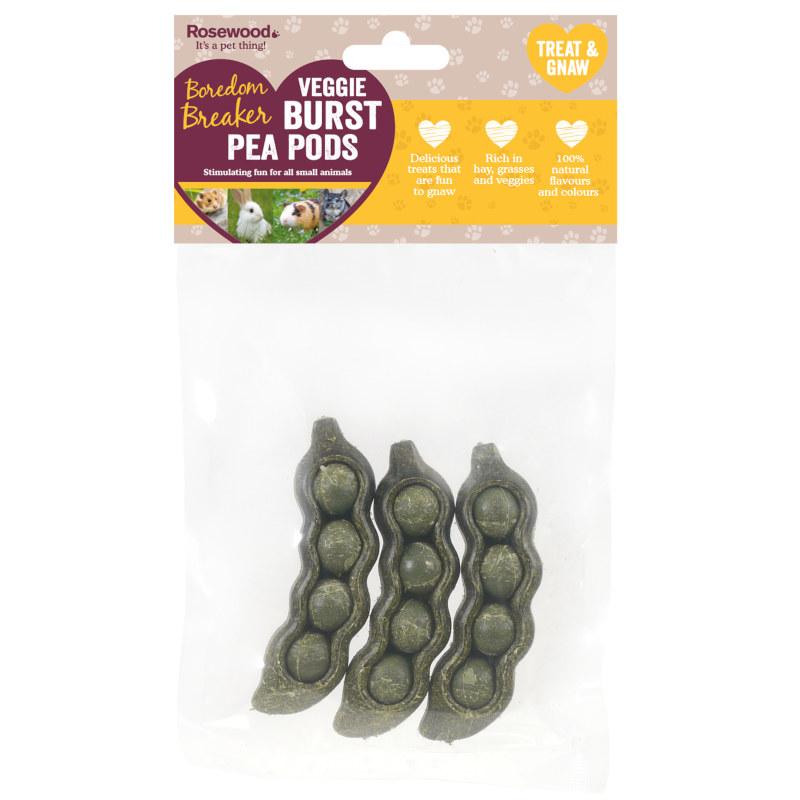Rosewood Veggie Burst Pea Pods 3 ks 80 g | Pamlsky | Zvěrokruh