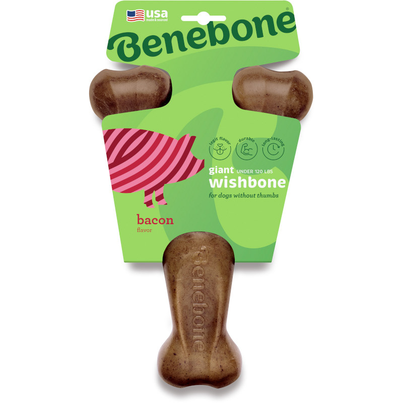 Benebone Wishbone Bacon XL | Hračky pro psy | Zvěrokruh