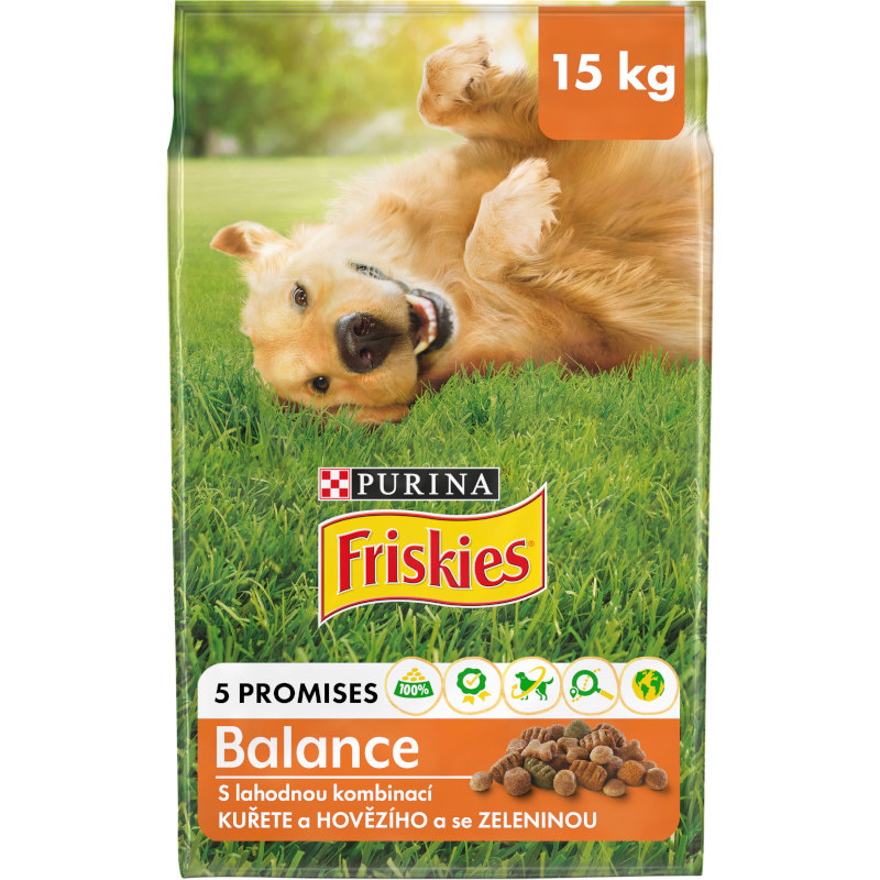 Friskies Balance 15 kg | Granule pro psa, krmiva Pro Plan, Brit | Zvěrokruh