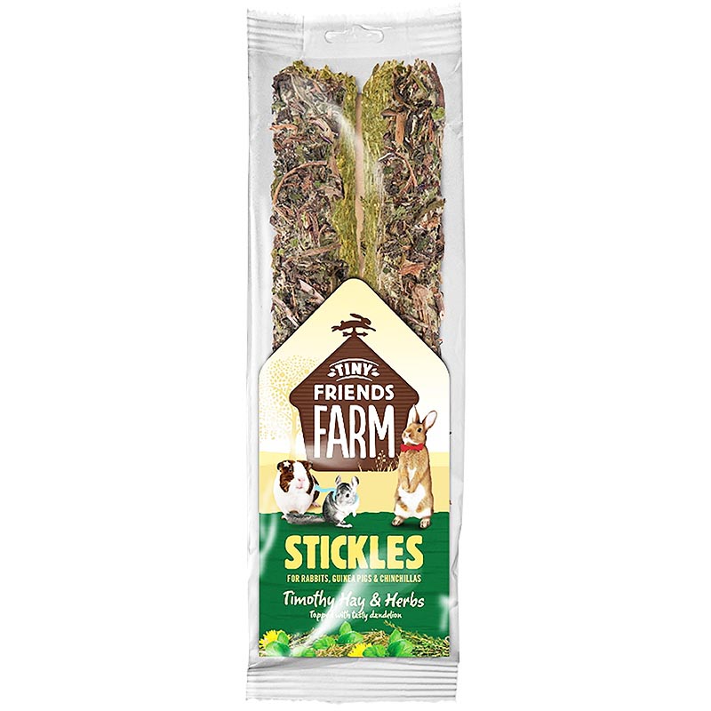 Supreme Tiny FARM Friends Stickles Timothy Hay & Herbs 2 ks 100 g ...
