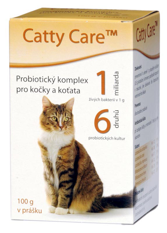 Catty Care Probiotika pro kočky a koťata plv 100g | Domácí lékárna ...